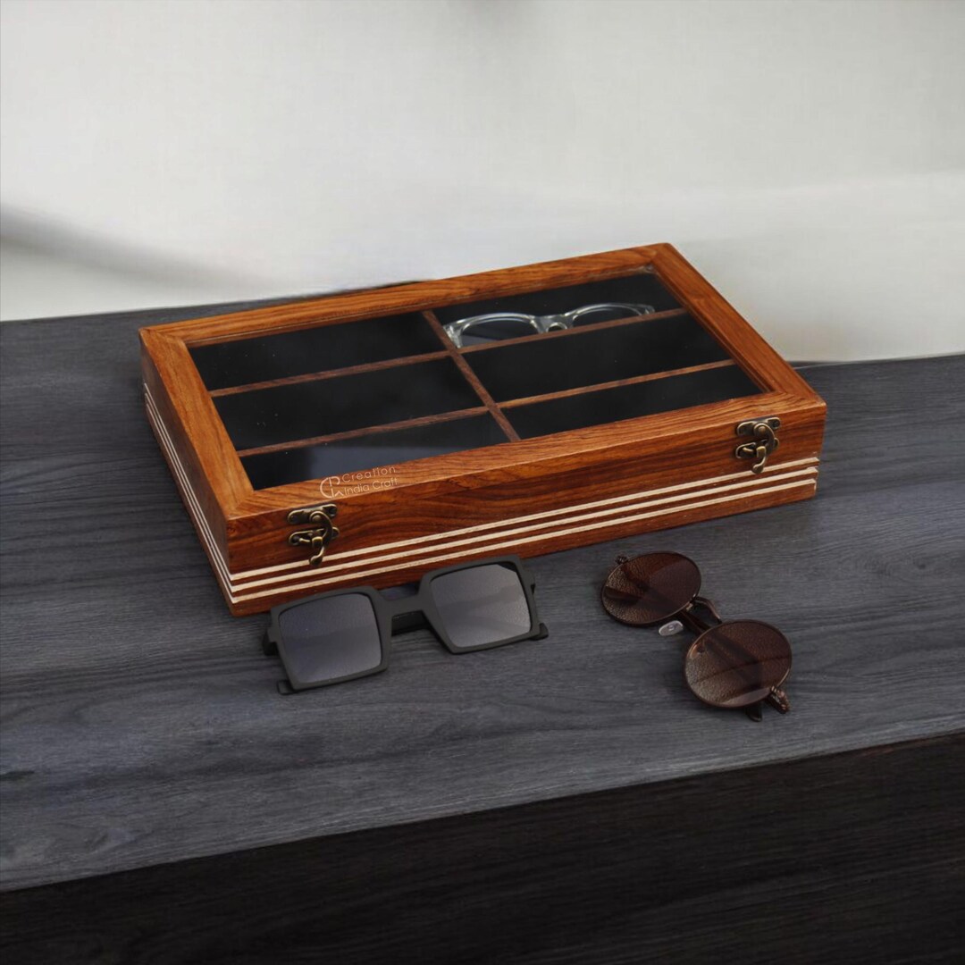 Wooden Box for Sunglasses | Custom Goggle Case | Wood Box for Sunglass ...