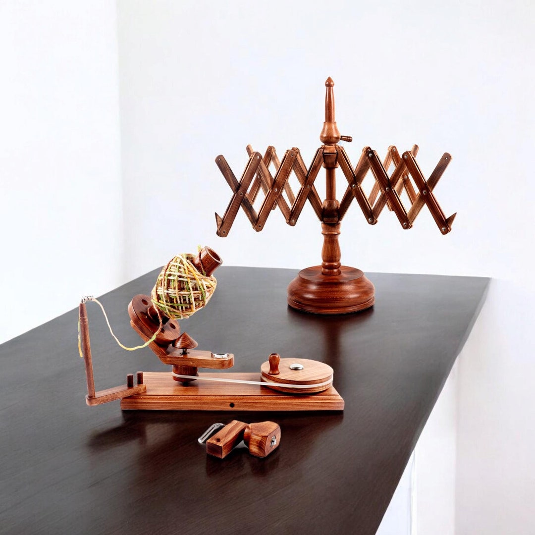 Wooden Yarn Winder & Tabletop Swift for Knitting and Crochet ...