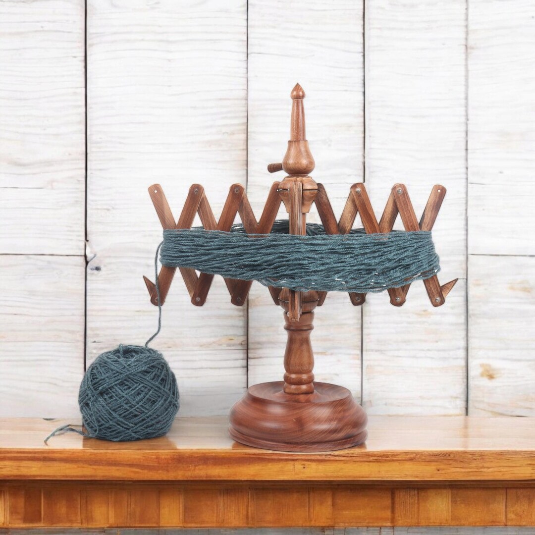 Wooden Tabletop Yarn Swift, Knitting and Crochet Accessories, Weaving ...