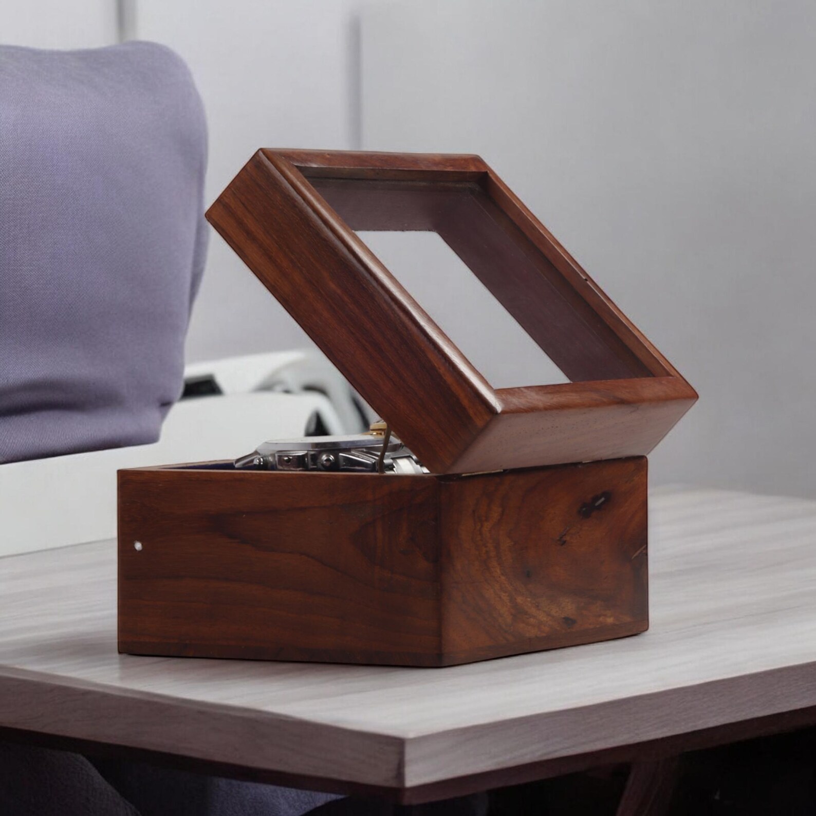 Vintage & Personalised Wooden Watch Box for Men, Jewelry Box Women ...