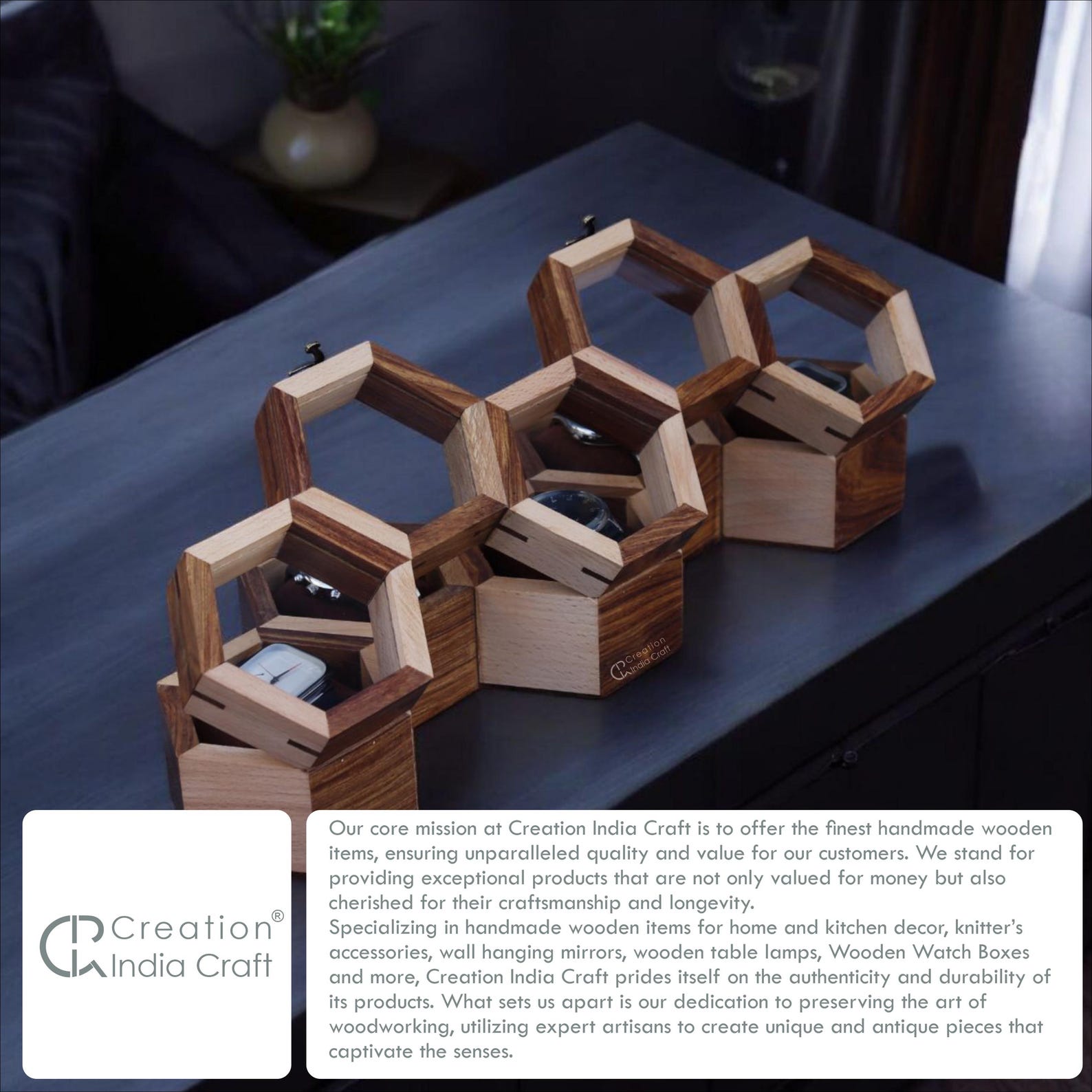 Vintage Wooden Watch Box for Men, Watch Storage & Organizer, Timepiece ...