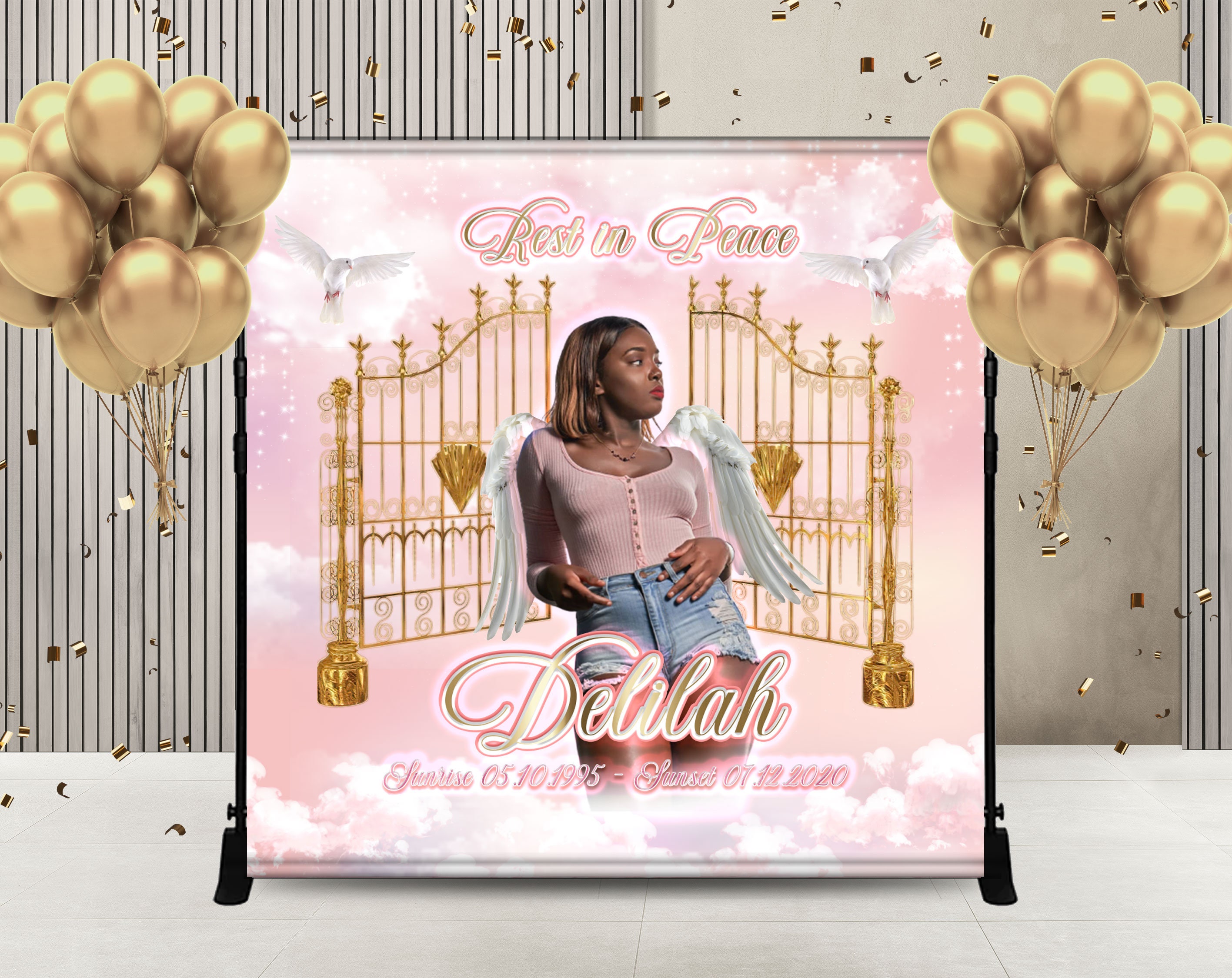 Funeral Backdrop - Etsy UK