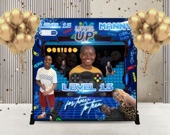 Level up Party Backdrop - Etsy