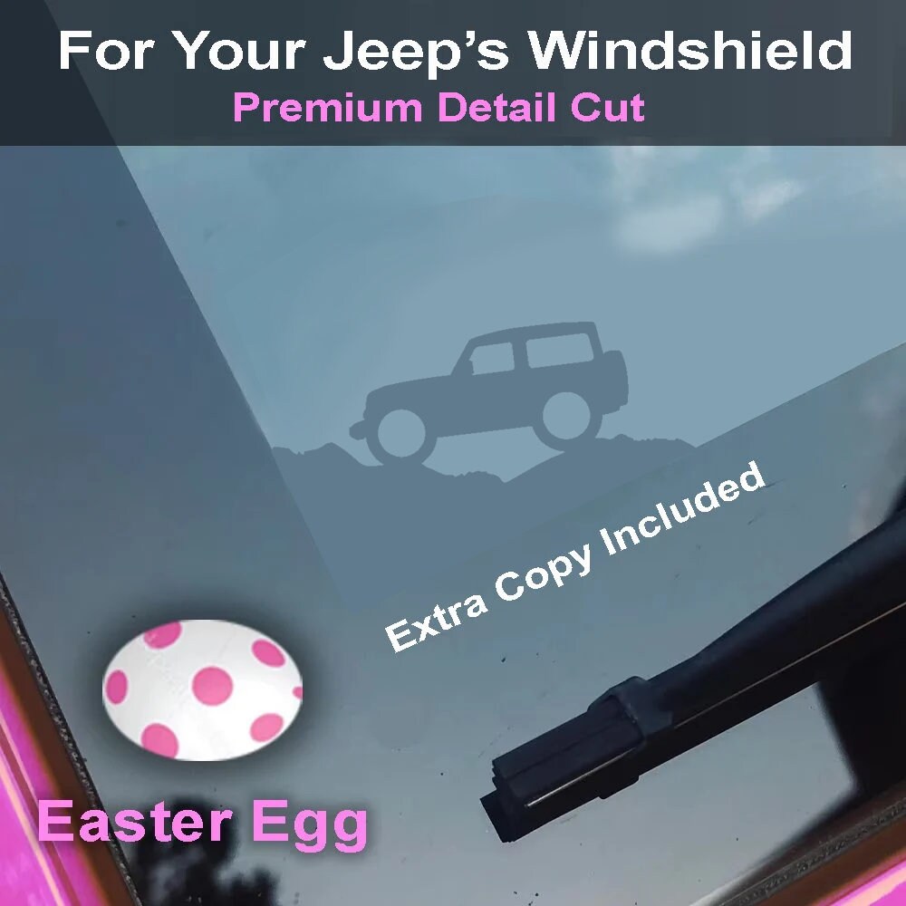 2 PREMIUM Jeep Car Window Decals, Jeep Sticker, Windshield Replacement ...
