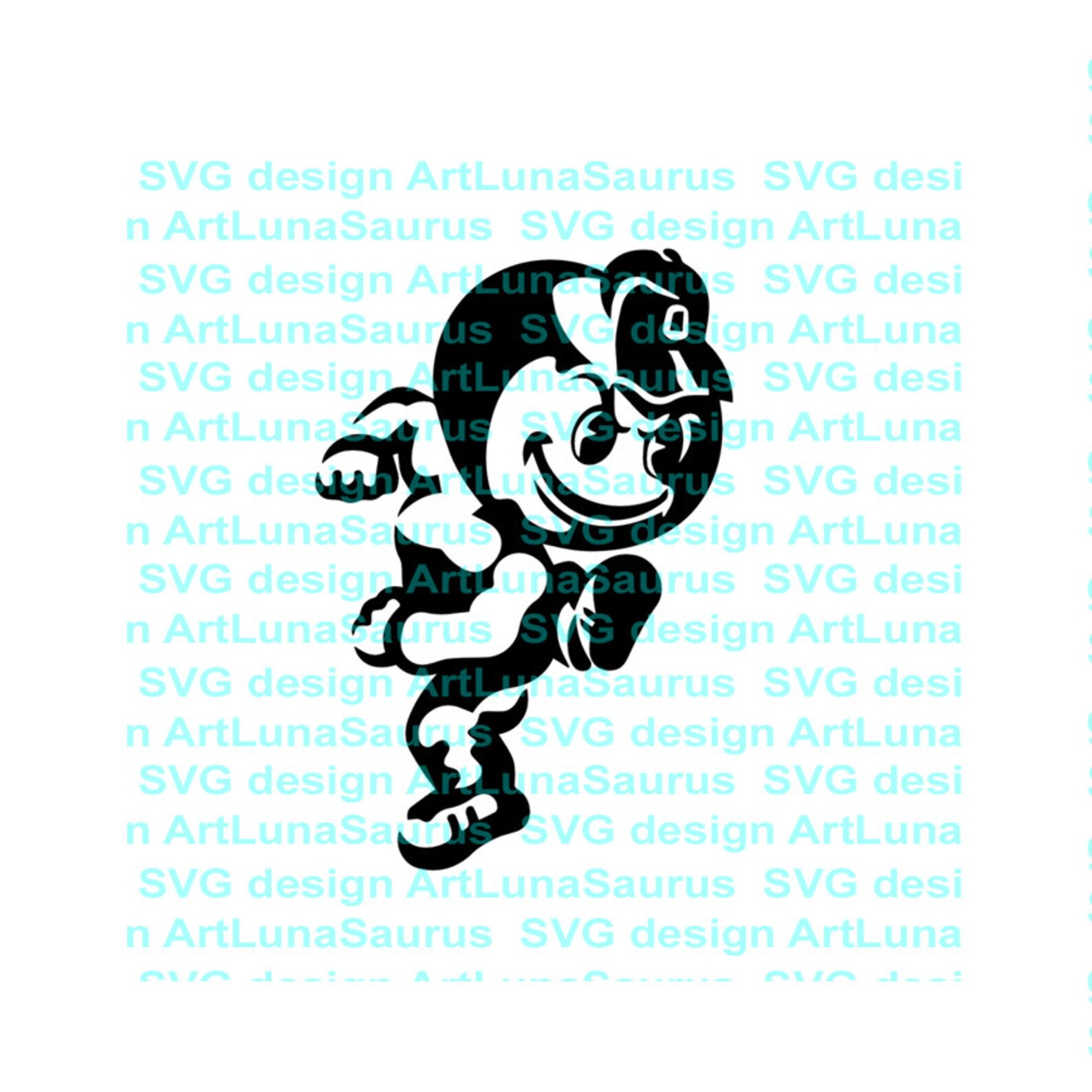 Ohio SVG Illustrator Vector File, Brutus State Character Cricut ...