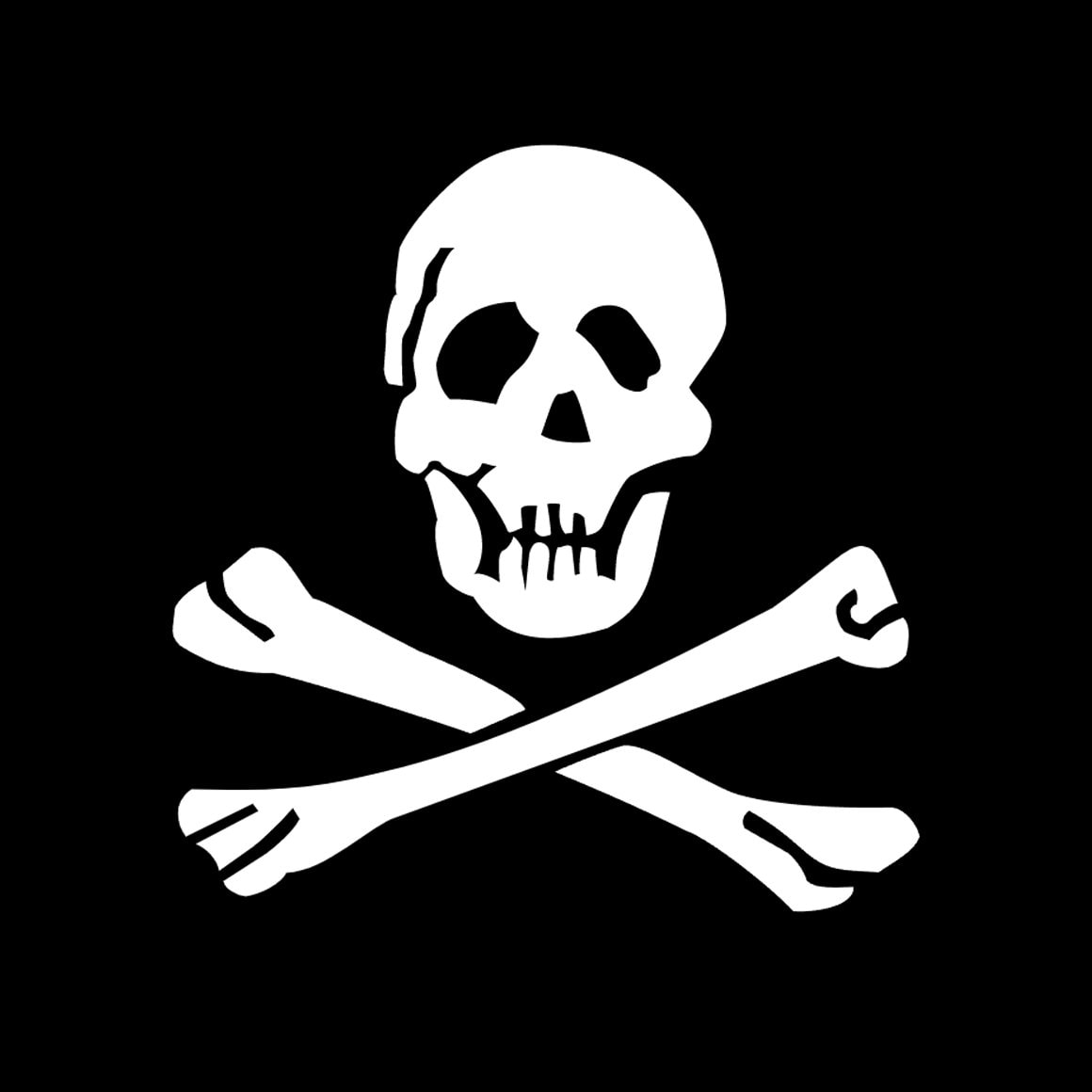 Pirate Skull And Bones Template