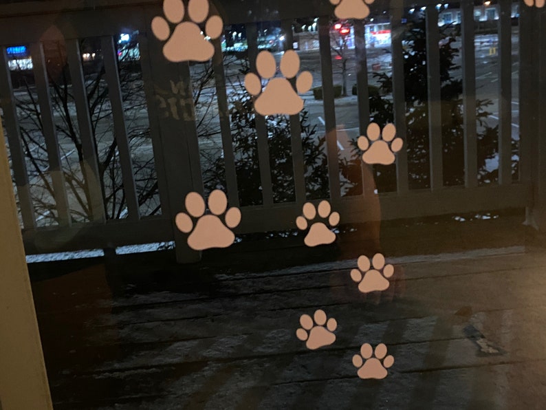 100 CAT PAW PRINTS Decal Stickers, Tiny 2mm, 4mm, 8mm, Cat Mark ...