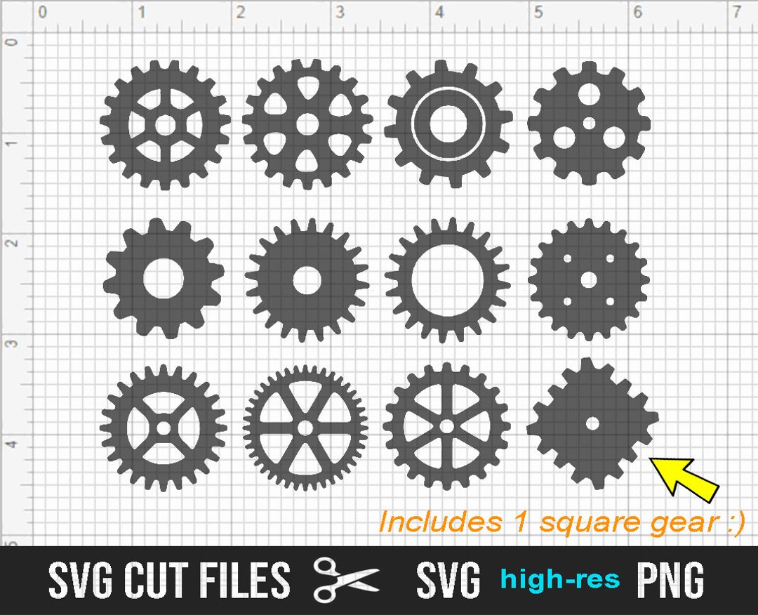 Buy 12 Steampunk Gears Svg, Gear Svg, Cog Svg, Cogwheel Svg, Cog Wheel ...