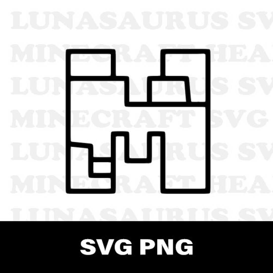 Mincrft M SVG Design Svg Png File - Etsy