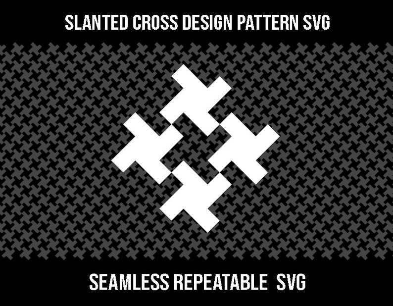 Cross Textile Pattern SVG Slanted Cross SVG Pattern - Etsy