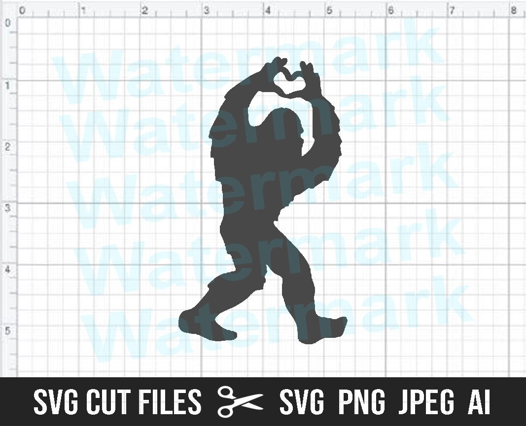 Sasquatch svg, bigfoot svg, yeti svg, big foot png, bigfoot heart svg ...