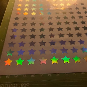 100 Tiny Small Star Stickers, Star Sticker Sheet white, Glow in the ...