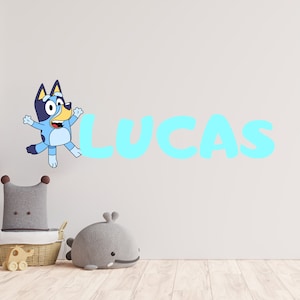 Bluey Growth Chart for Kids, Personalized Growth Chart, Height Chart ...