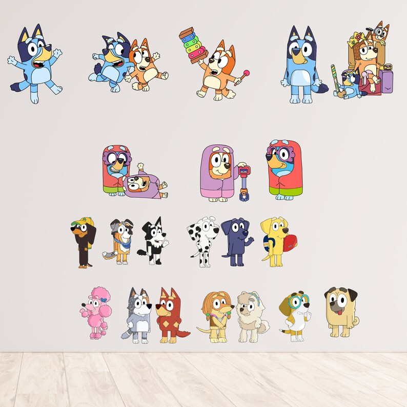 Bluey Height Meter for Kids, Personalized Growth Chart, Height Chart ...