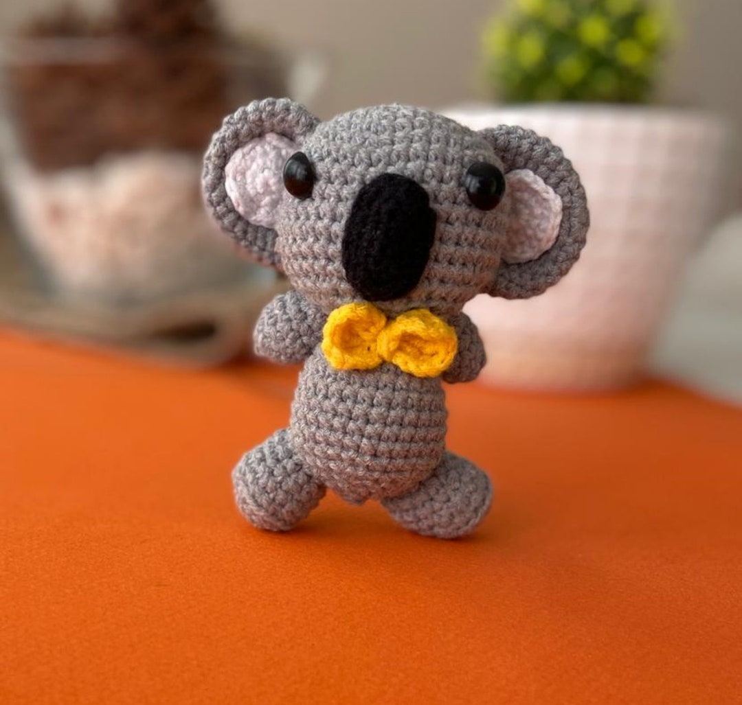 Mr. Koala Miniature Handmade Amigurumi Doll 10 Cm - Etsy