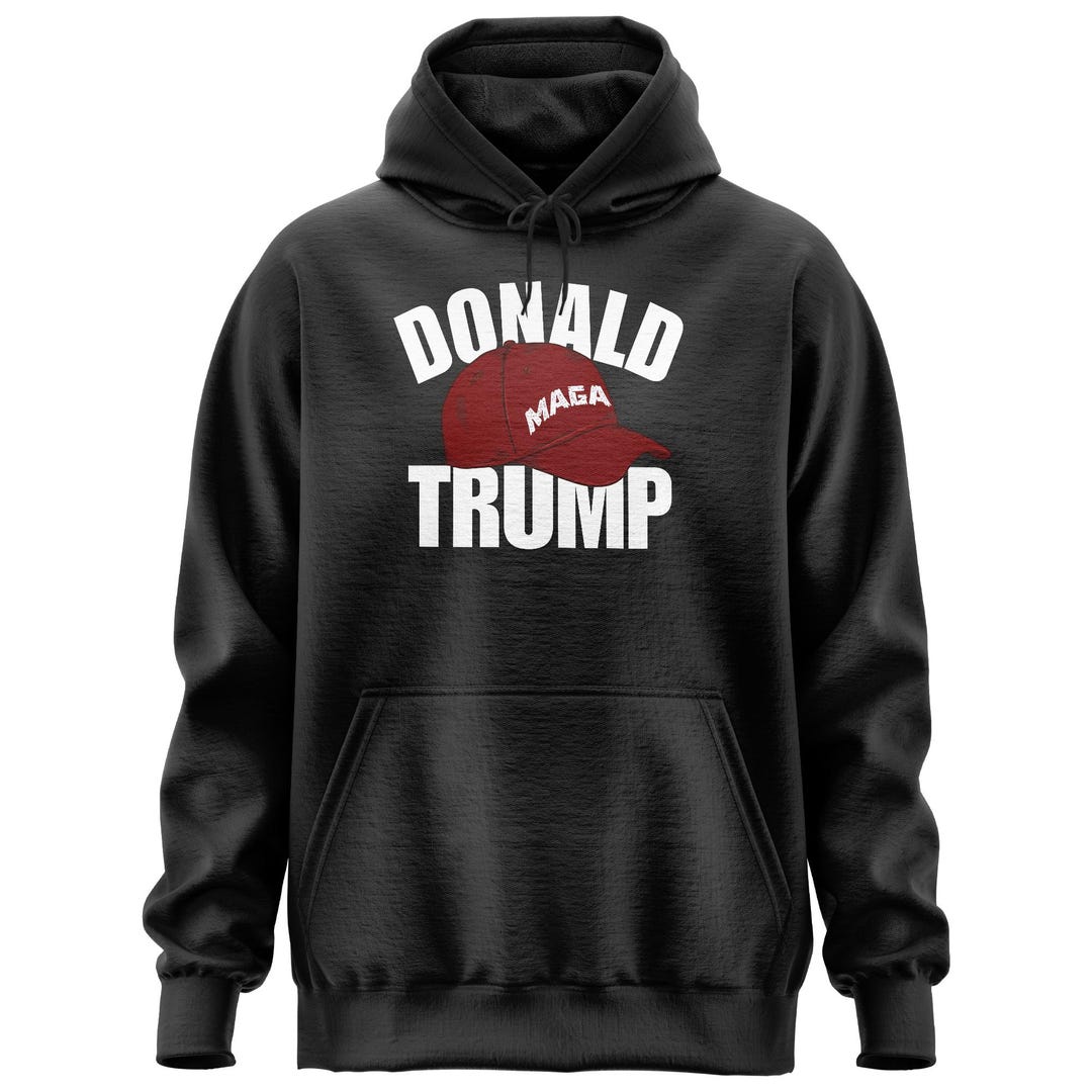 Donald Trump 45/47 in a Red Cap Unisex Hoodies, Trump 47 Jackets, MAGA ...