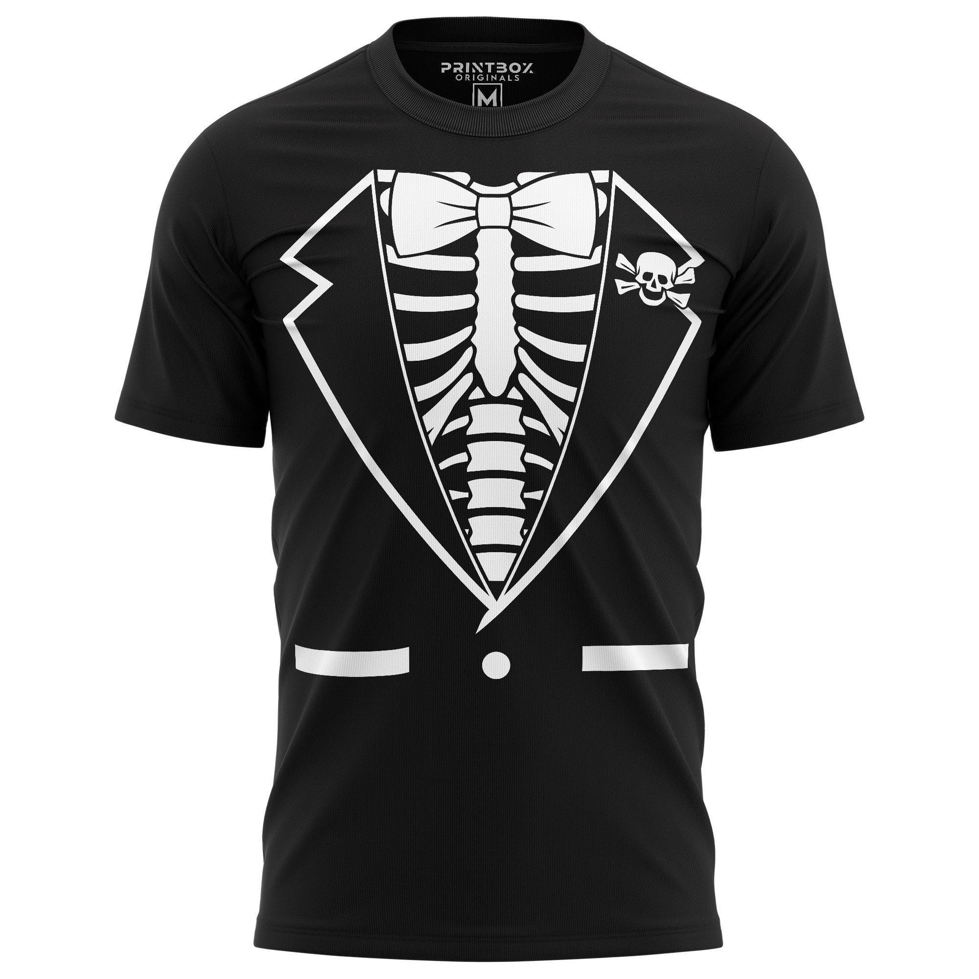 Skeleton Tuxedo Tshirt Skeleton Shirt Scary Skeleton Tee - Etsy