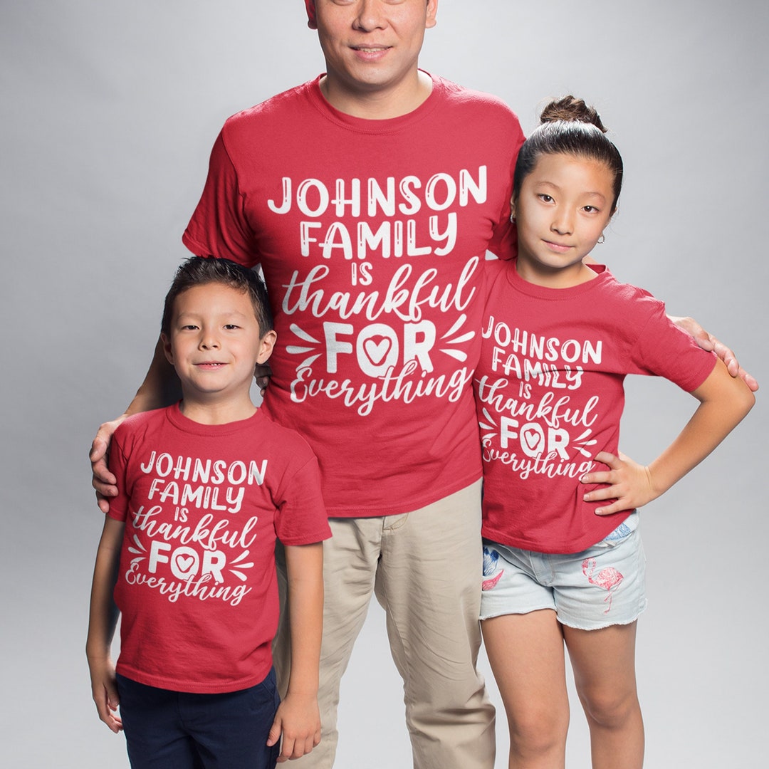 Custom Thanksgiving Tshirts, Matching Family Tshirts for Thanksgiving ...