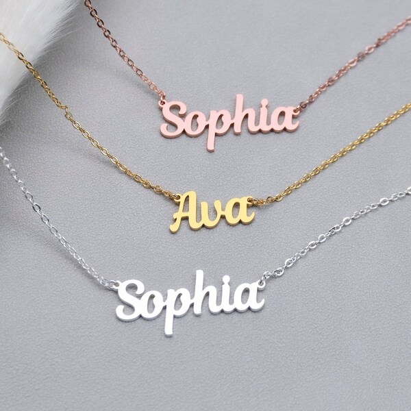 Kids Name Necklace - Etsy