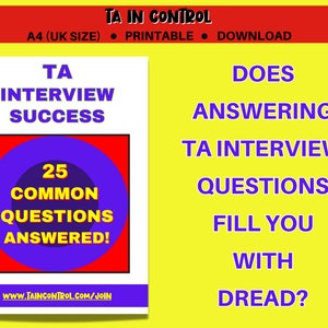 25 TA Interview Questions Answered - Primary or Secondary School - TA ...