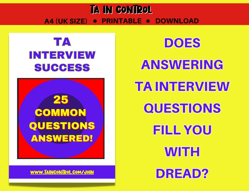25 TA Interview Questions Answered - Primary or Secondary School - TA ...