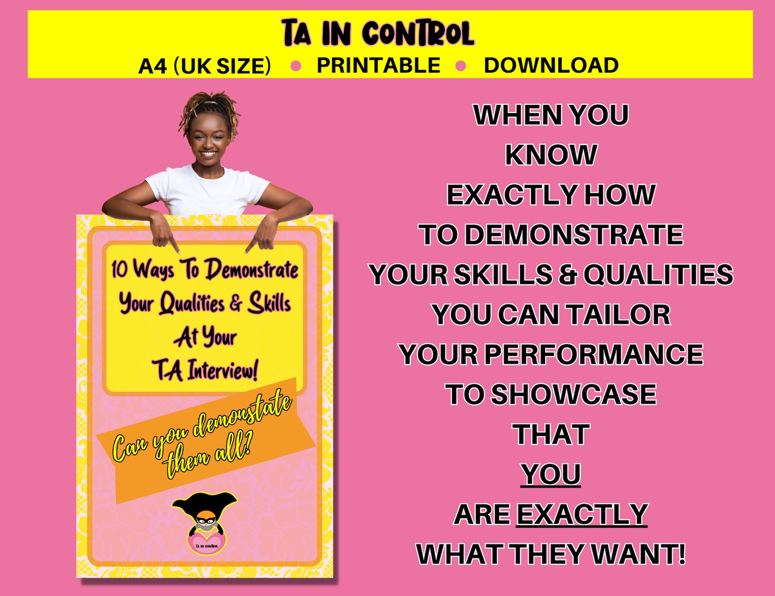 TA Interview Guide: Hot to Demonstrate Your Skills & Qualities PDF - Etsy
