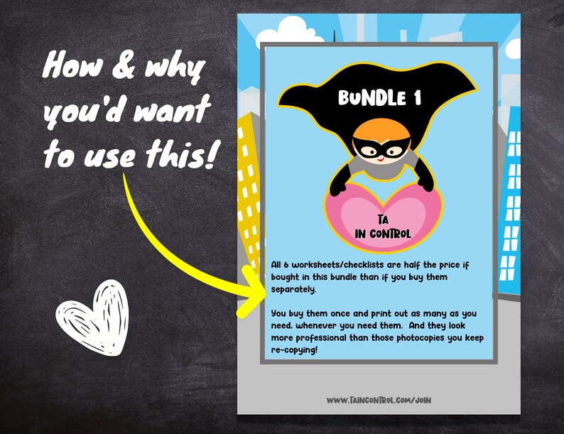 TA Planner Bundle: Checklists & Worksheets for Primary/secondary School ...