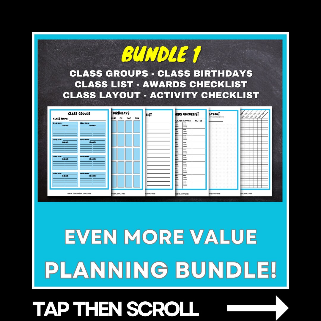 TA Planner Bundle: Checklists & Worksheets for Primary/secondary School ...