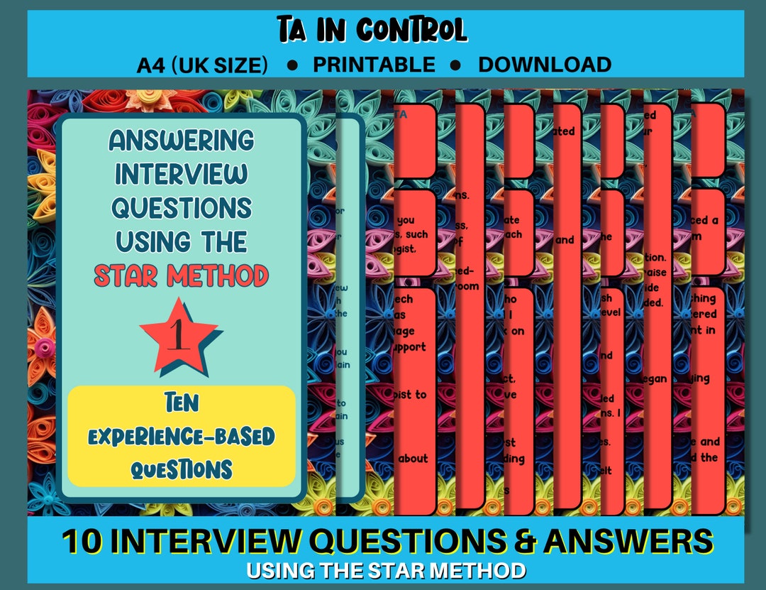Star Method Interview Answers X 10 TA Interview Questions and Answers ...