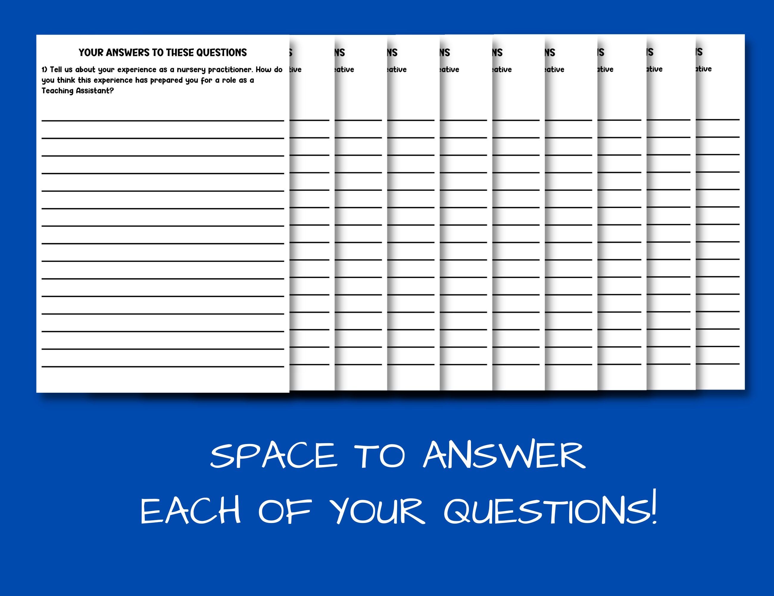 Teaching Assistant Interview Questions & Tips: Printable Guide (PDF) - Etsy