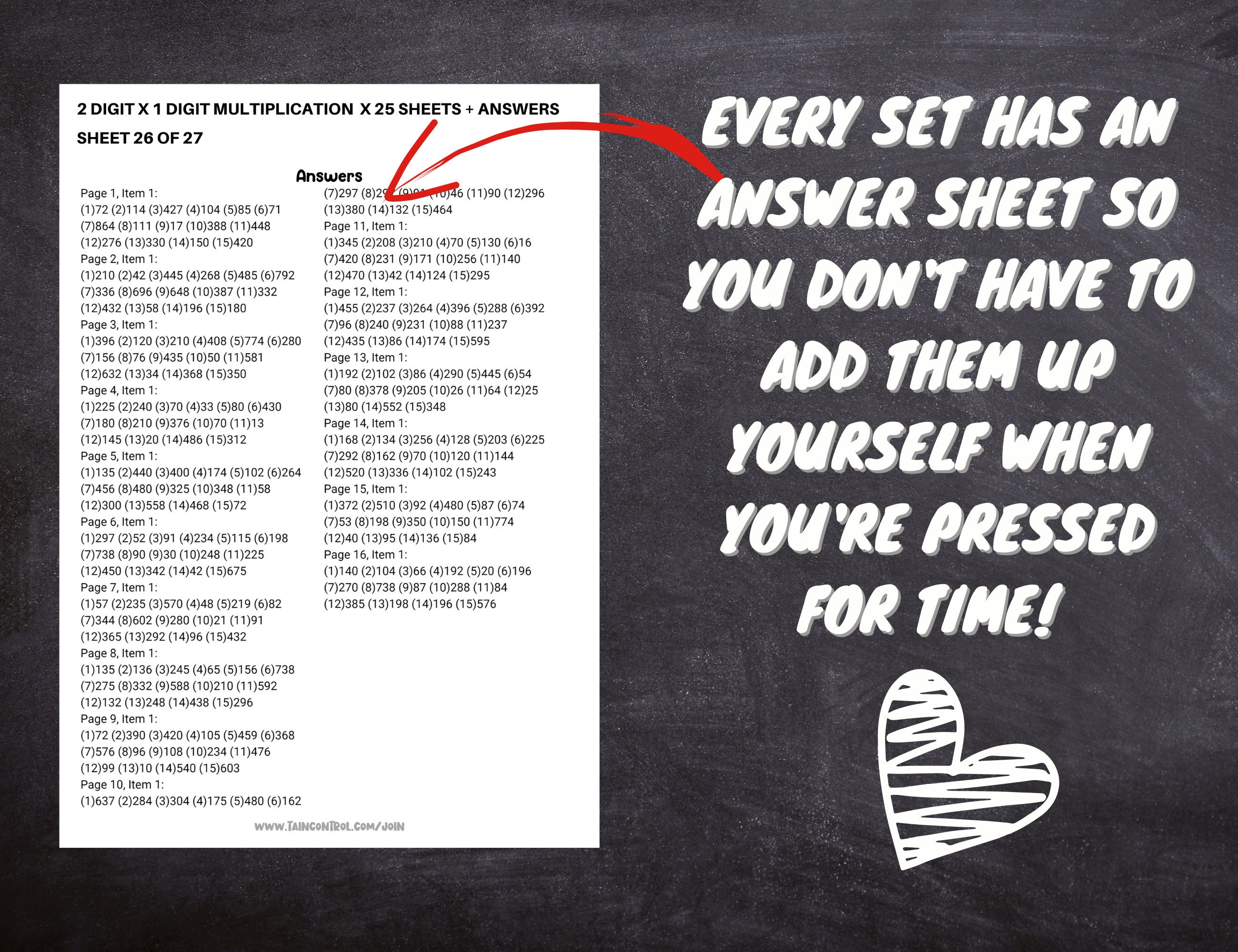 2x1 Digit and 2x2 Digit Multiplication - Multiplication Worksheets ...