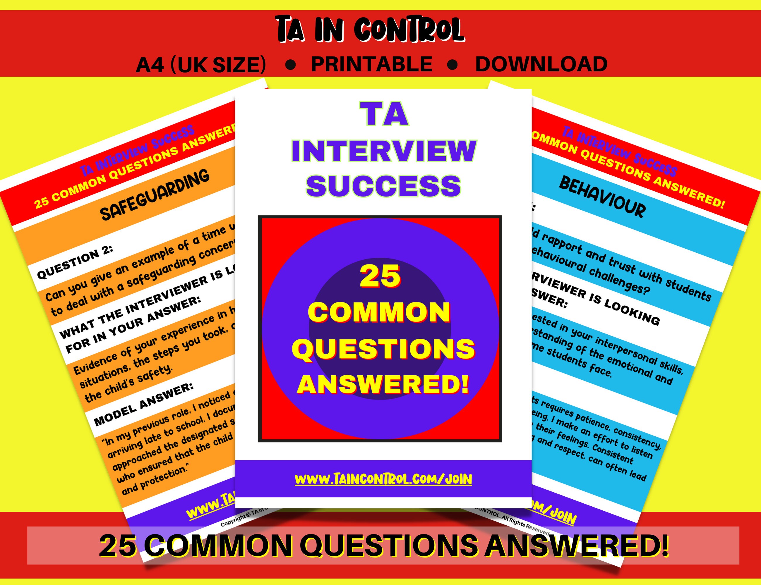 25 TA Interview Questions Answered - Primary or Secondary School - TA ...