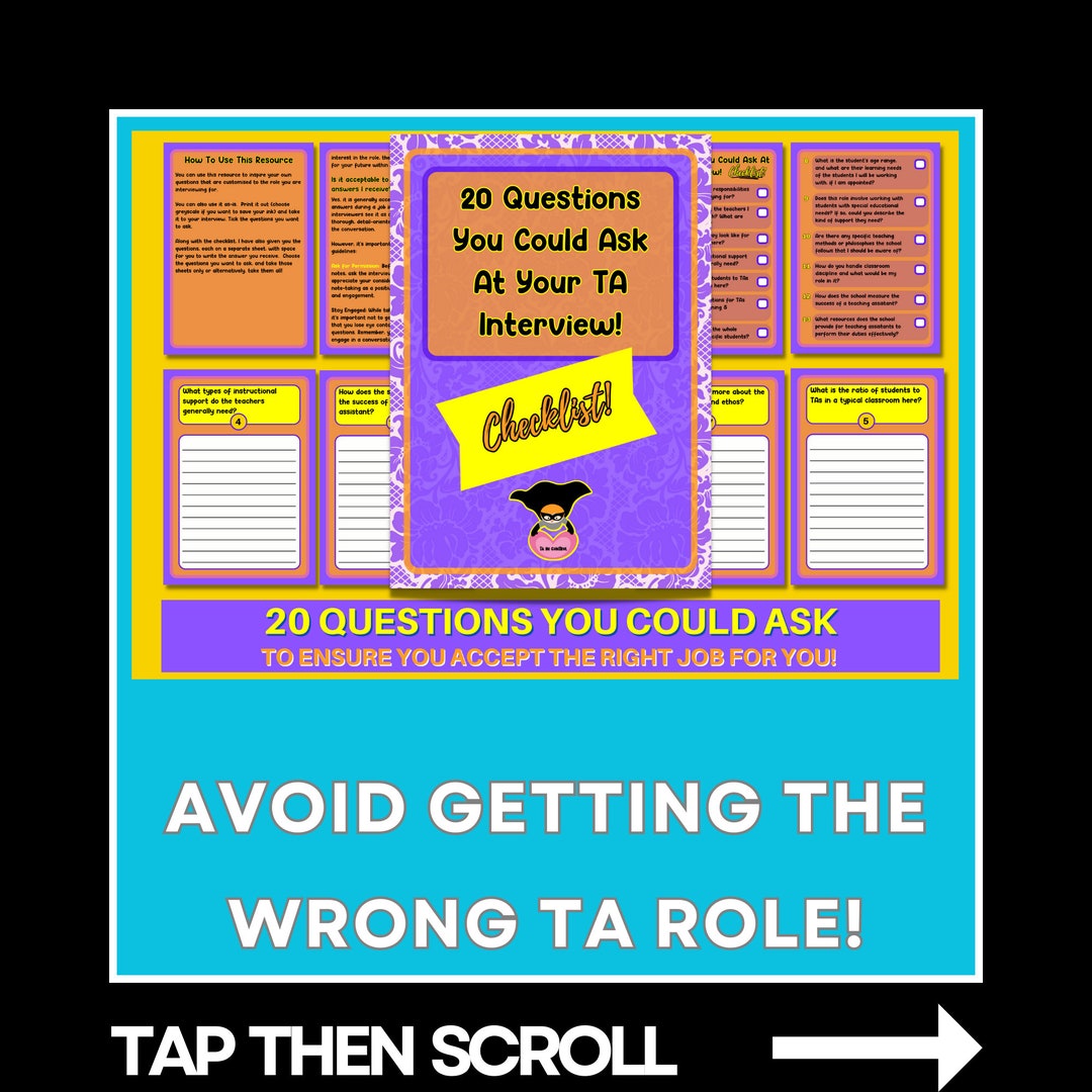 20 Questions to Ask at Your TA Interview - Primary or Secondary School ...