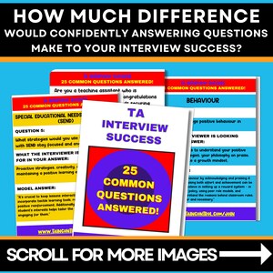 25 TA Interview Questions Answered - Primary or Secondary School - TA ...
