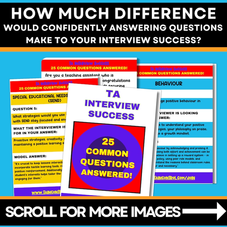 25 TA Interview Questions Answered - Primary or Secondary School - TA ...