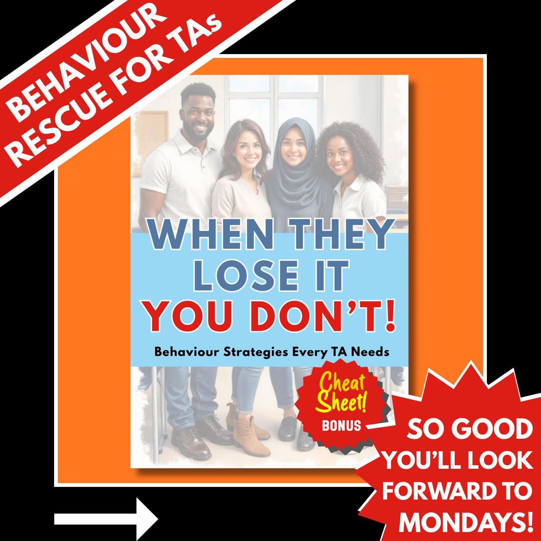 Behaviour Support Guide for Primary School Teaching Assistants (PDF) - Etsy