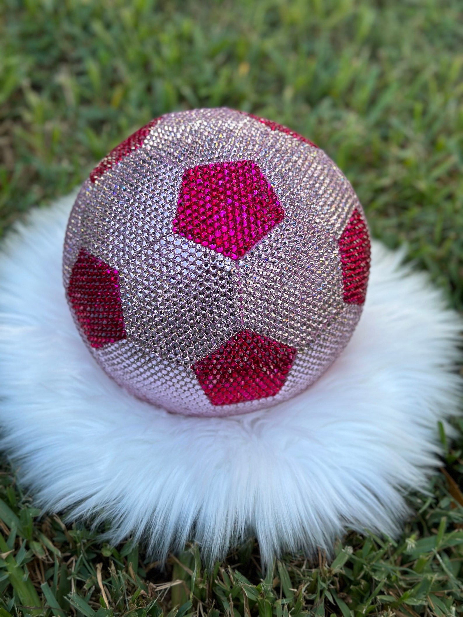 Custom Rhinestone Soccer Ball | Personalized Soccer Gift | Senior Night ...
