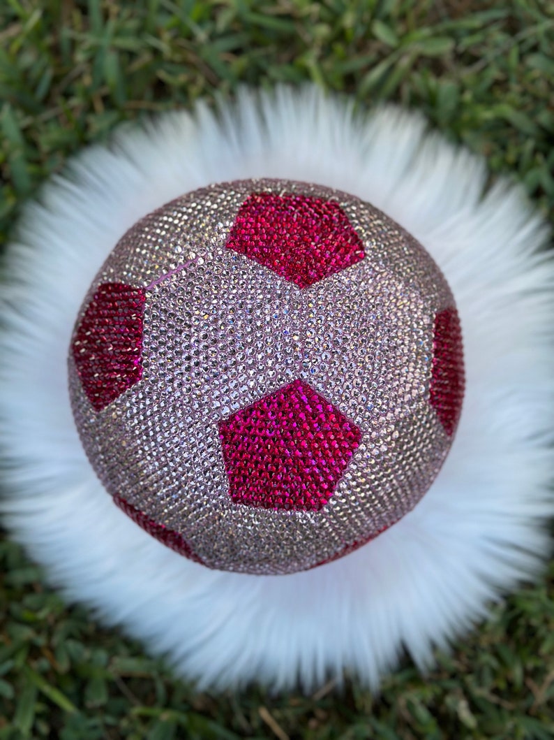 Custom Rhinestone Soccer Ball | Personalized Soccer Gift | Senior Night ...