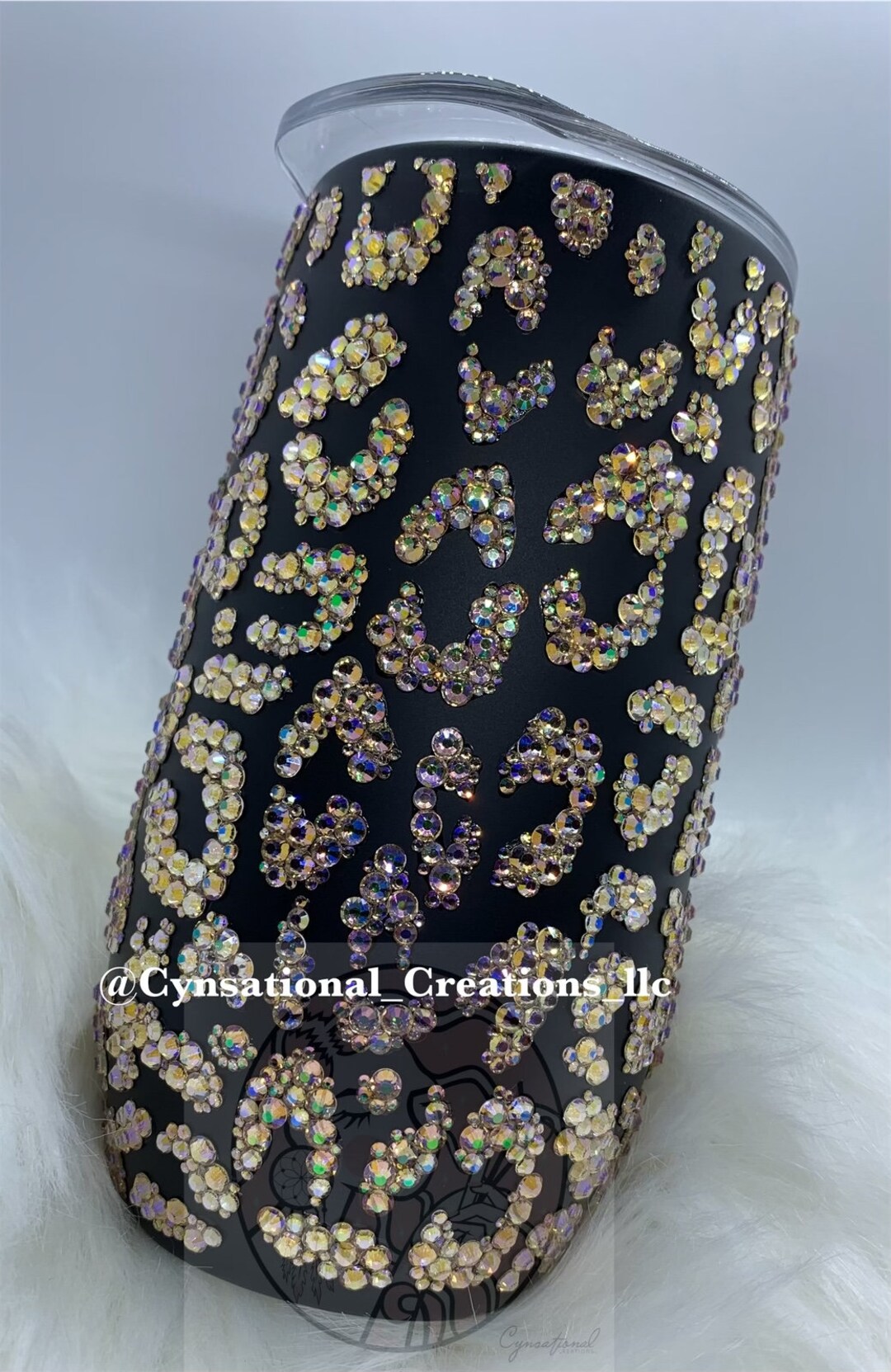 14oz Customizable Bling Cheetah Flute Tumbler - Etsy