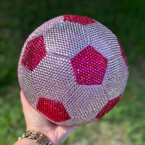 Custom Rhinestone Soccer Ball | Personalized Soccer Gift | Senior Night ...