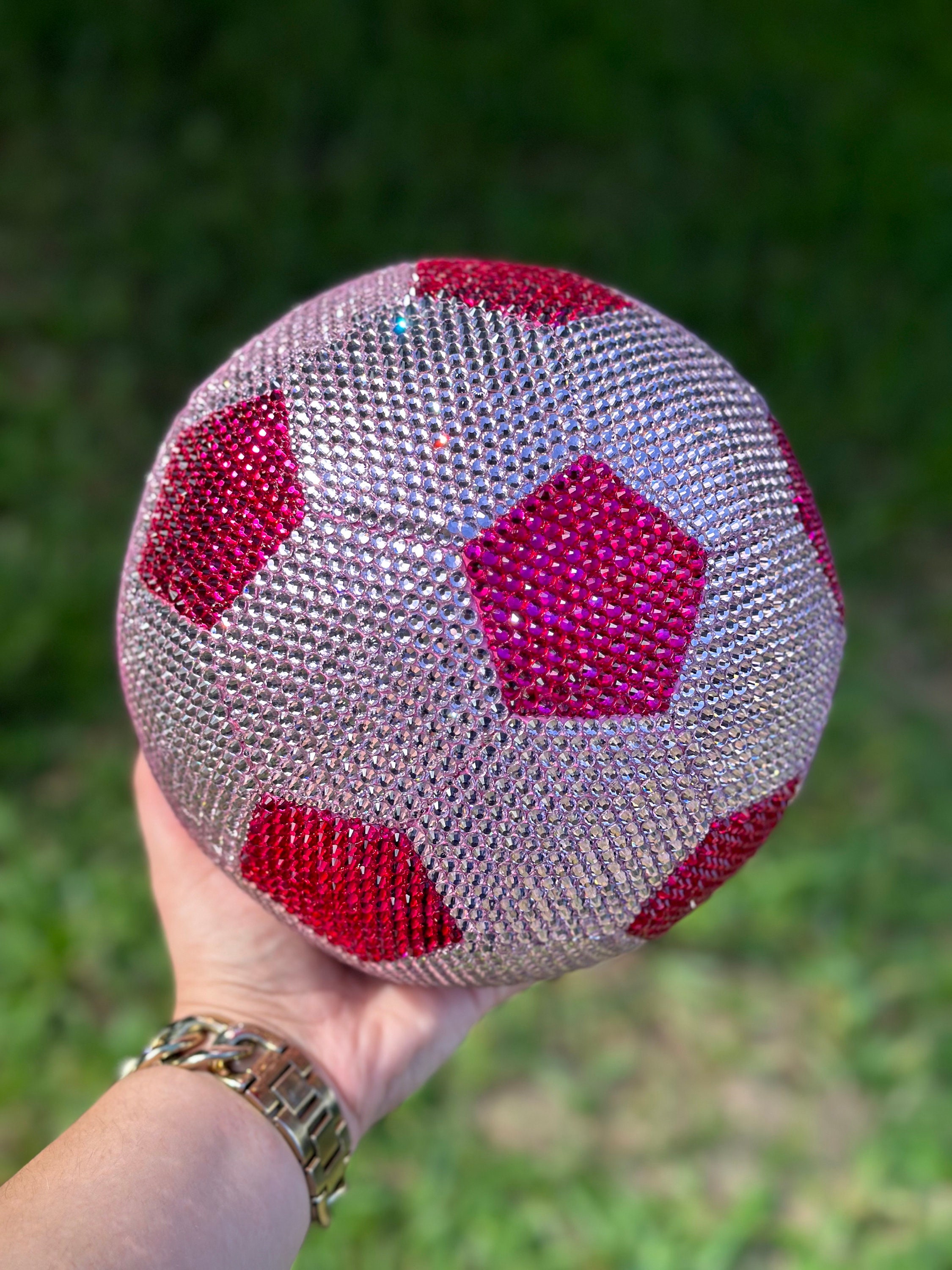 Custom Rhinestone Soccer Ball | Personalized Soccer Gift | Senior Night ...