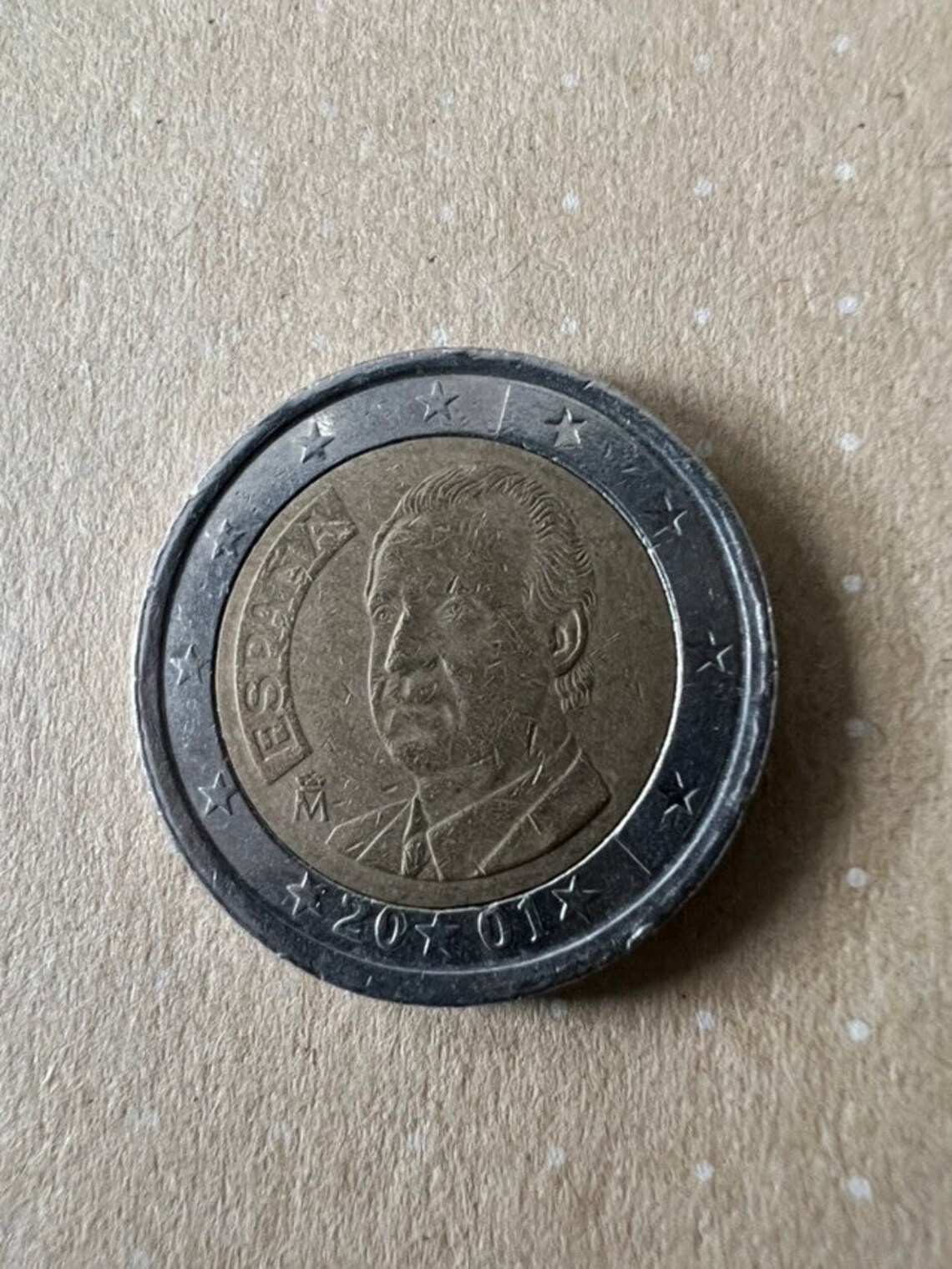 2 Euro Spanien 2001 Fehlpragung