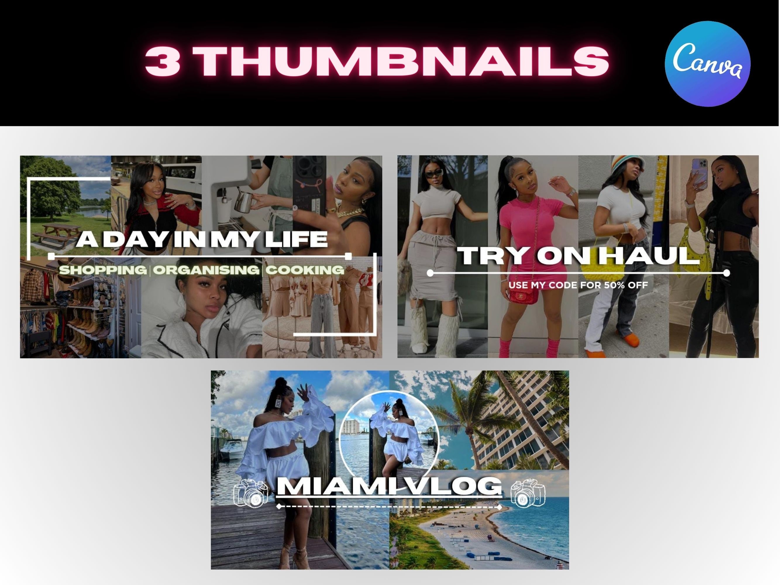 Editable Intro & Outrothumbnail Channel Banner and Logo - Etsy