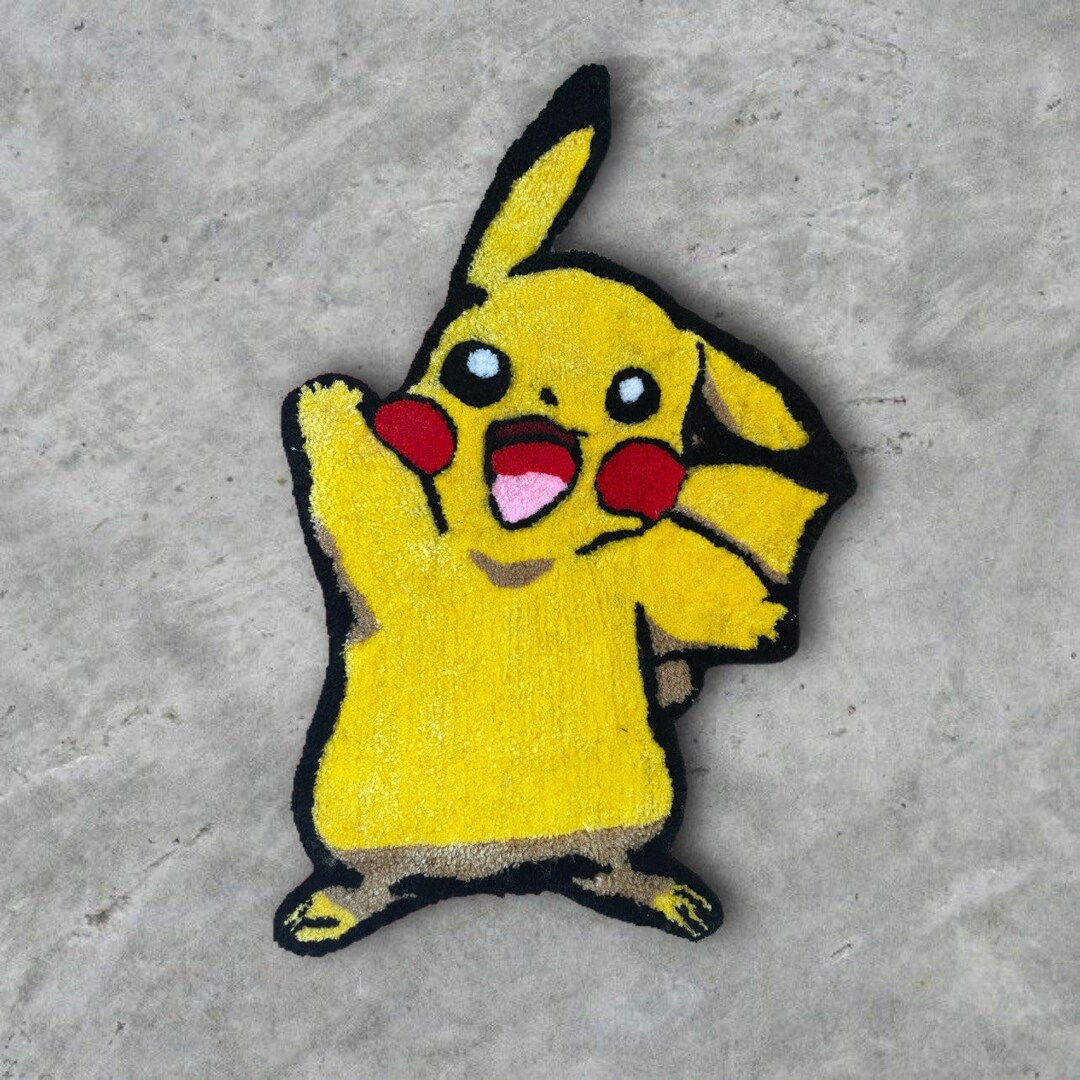 PIKACHU RUG - Etsy