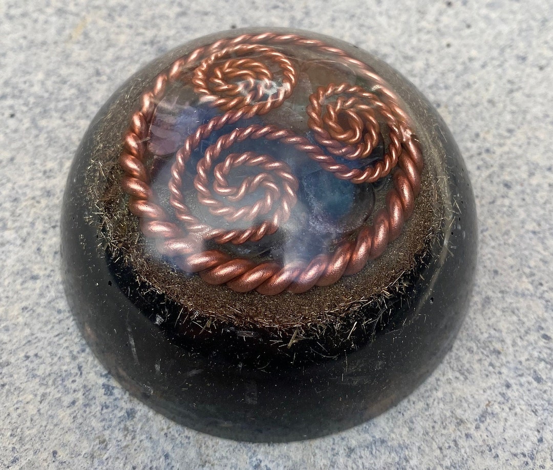 Extra Large Orgonite Tower Buster With Tensor Ring and Triskelion With ...