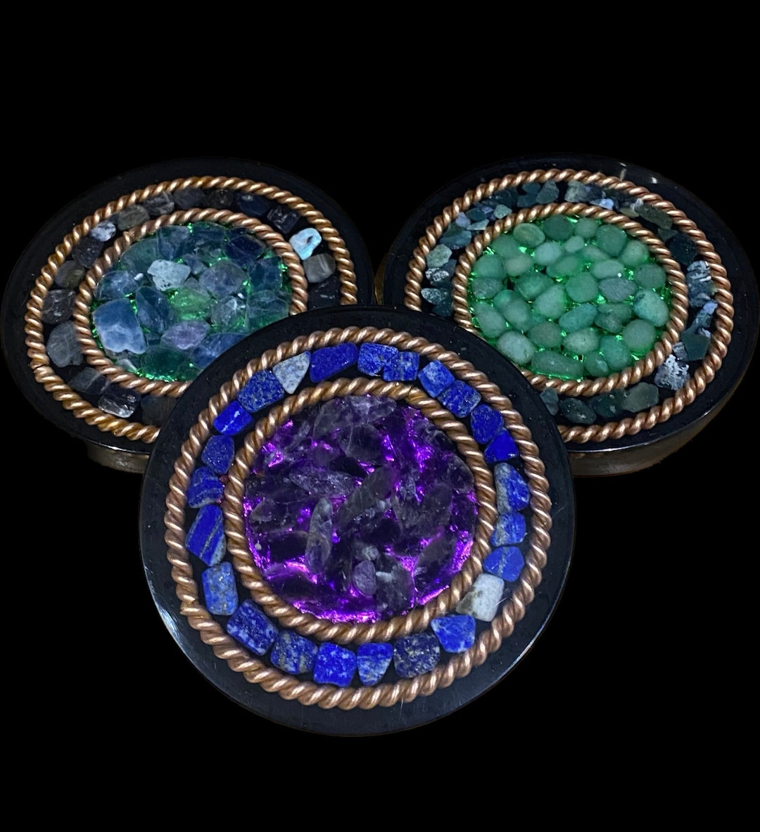 Crystal Orgonite Water Charging Plates With Tensor Rings - Etsy