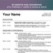Academic CV Template | Master/phd Application | Students + Researchers ...