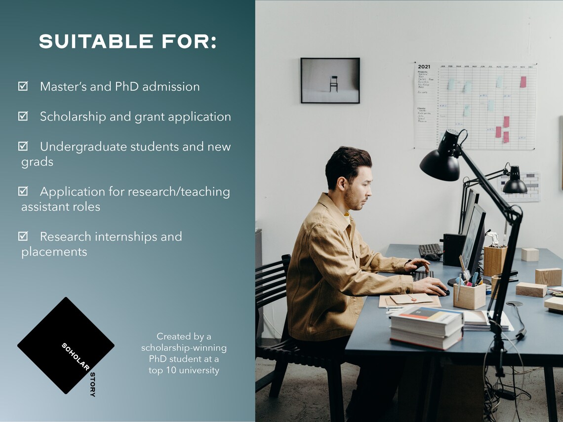Academic CV Template | Master/phd Application | Students + Researchers ...