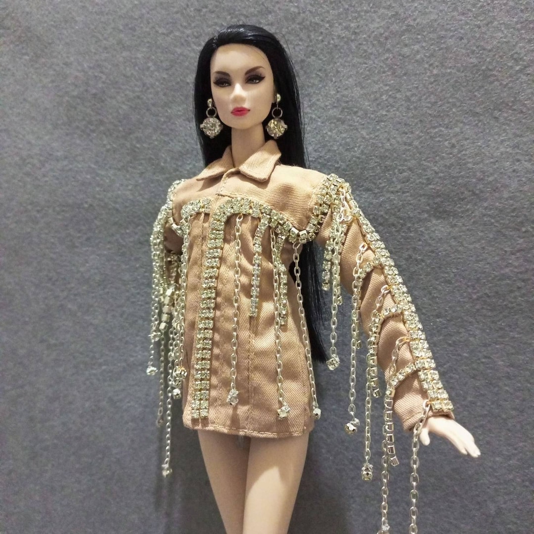 Fashion Doll Royalty Bead Diamond Blazer Jacket, Unique Dress for ...