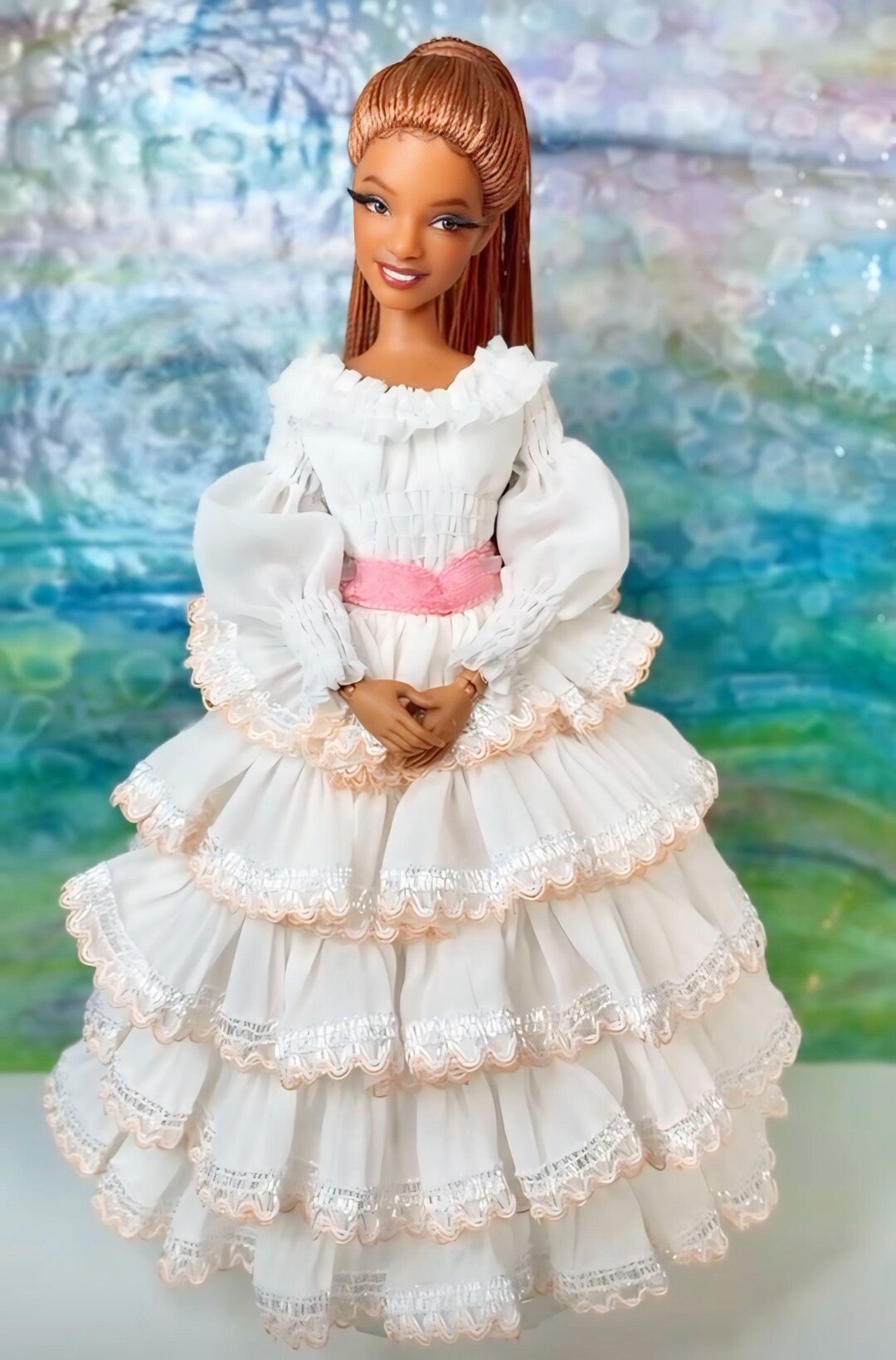 Ariel Inspired Doll Dress: White Gown for Disney17 FR16 Tonner Dolls - Etsy